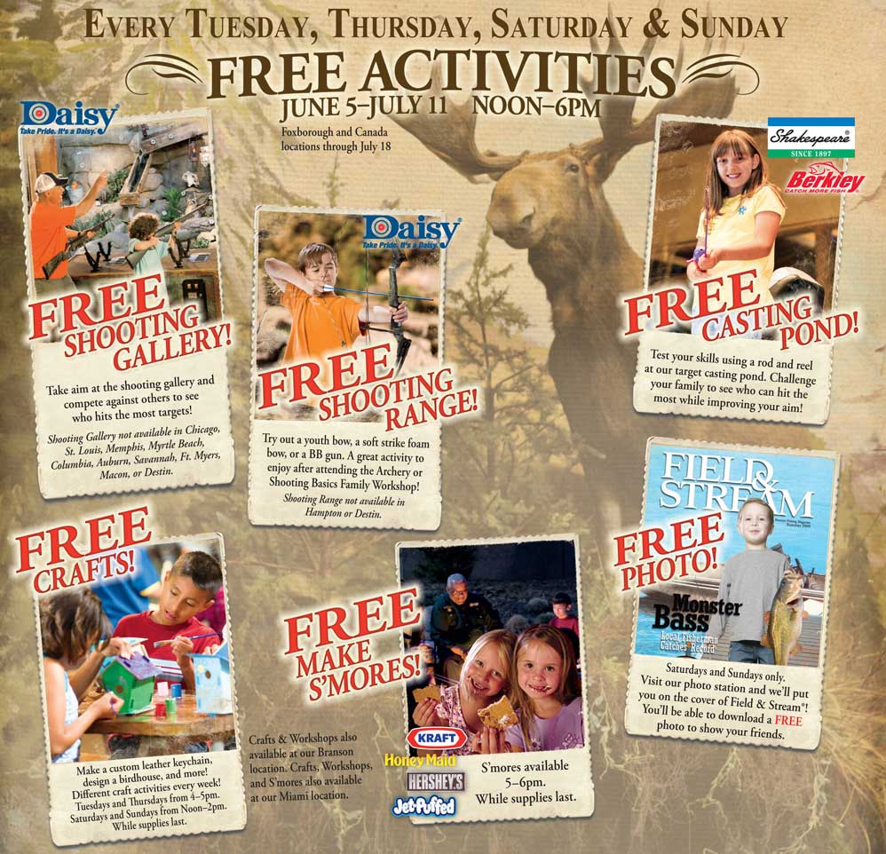Bass Pro Family Summer Camp Event-Free Activities 6/12-6/13 - Frugal ...